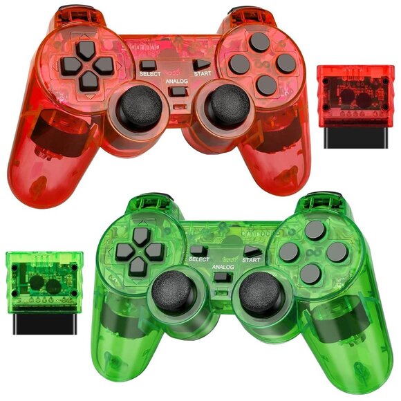 Video Games & Consoles | 2 Pack For Sony Ps2 24g Wireless Twin Shock ...